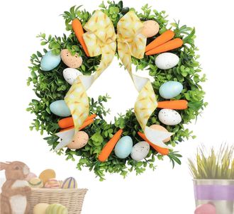 Generico Kr&auml;nze f&uuml;r Eingangst&uuml;r, s&uuml;&szlig;es Ei- und Karotten-Design, Dekoration | T&uuml;rkranz f&uuml;r Freunde und Fenster f&uuml;r Familientreffen