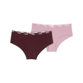 Puma Lot de 2 shortys PUMA Femme, V&ecirc;tements, Rouge, 1