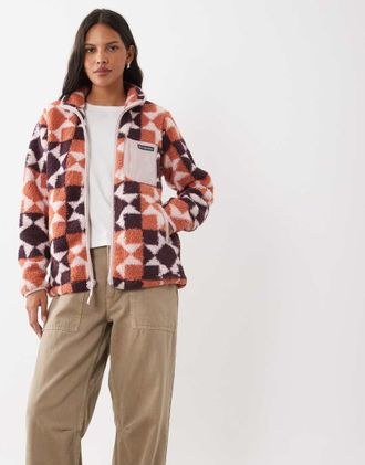 Columbia West Bend polaire zipp&eacute;e int&eacute;grale imprim&eacute;e rose multicolore