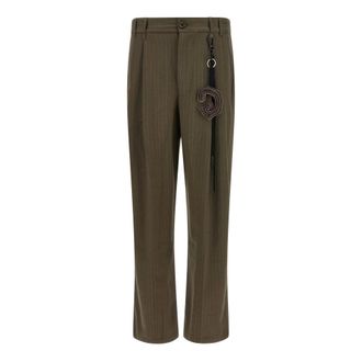 Song for the Mute Pantalon large &agrave; double pli - Homme - Pantalons - Brun - Taille: M
