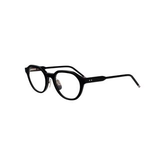 Thom Browne unisex, Accessoires, Noir, Taille: 49 MM Lunettes ovales en ac&eacute;tate
