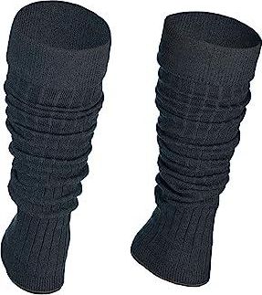 Ateena Jambières en Coton à la Mode pour les Dames, Douces le Guêtres Femme pour Danse, Gardez le mollet au chaud et confortable, Cadeau Sportif, Gris chiné