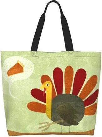Generic Poulet De Thanksgiving Sac Fourre-Tout Grand Sacs D&eacute;contract&eacute; Sac A Main Femme Pour Shopping Quotidienne Plage
