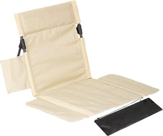 Generico Campingst&uuml;hle | Tragbares Kissen mit Lendenwirbelst&uuml;tze | Klappstuhl Bodenzubeh&ouml;r f&uuml;r Camping | f&uuml;r Outdoor Indoor Wandern Picknick Garten Hof