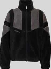 adidas Originals Loose Fit Sweatjacke mit weichem Fleece-Innenfutter