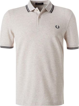 Fred Perry Herren Polo-Shirt beige meliert