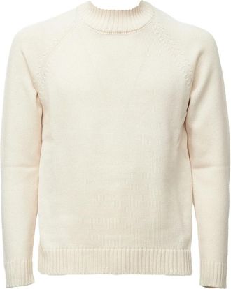 Zanone Lupo Rag Mock-neck Strickpullover - - Knitwear - Herren - Wei&szlig; - S