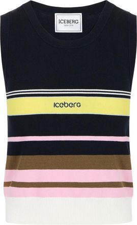 Iceberg Femme, Tops, Multicolore, Taille: 40 FR Stretch Cotton Polo Top