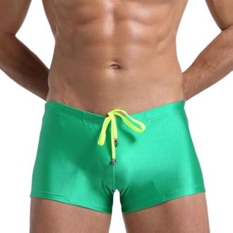 Generic HUIWDP Maillot de bain pour homme avec cordon de serrage &eacute;l&eacute;gant respirant et s&eacute;chage rapide, Vert, XL