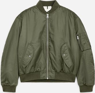 Arket Nylonjacke -Gr&uuml;n