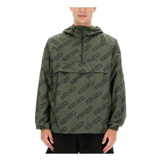Kenzo All-Over Logo Anorak - - Jackets - Herren - Gr&uuml;n - S