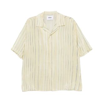 BONSAI Homme, Chemises, Jaune, Taille: M Chemise &agrave; col cubain
