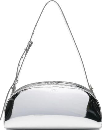 A.P.C. sac porté épaule Demi-Lune - Argent