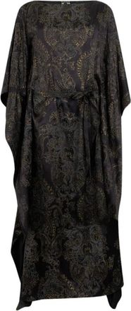 Roberto Cavalli Femme, Robes, Noir, Taille: 38 FR Ornamental Print Dress