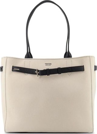 Tom Ford Femme, Sacs, Beige, Taille: ONE Size Tote Bag