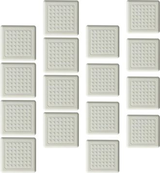 SOLUSTRE 16 St&uuml;ck rutschfeste Silikon M&ouml;belf&uuml;&szlig;e Selbstklebende Stuhl und Tischbeinschoner Verschlei&szlig;feste Schutzpads 4cm 3cm f&uuml;r St&uuml;hle Barhocker und M&ouml;bel