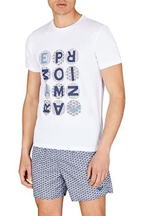 Emporio Armani Shirt à col Rond pour Homme, Blanc