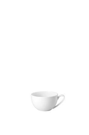 Rosenthal Kaffeetasse Jade, Wei&szlig;, Keramik, Uni, 280 ml, 10.1x6.9x12.7 cm, DIN EN ISO 14001, DIN EN ISO 9001, Kaffee & Tee, Tassen, Kaffeetassen