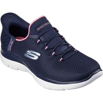 Skechers Summits - Diamond Dream Textil Damen Sneakers Navy/Pink Standard