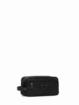 Prada Mens Travel Pouch Black Calf Leather Wallets & Cardholders