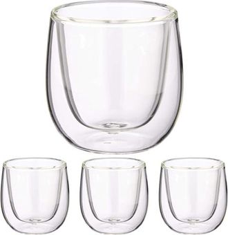 cilio Espresso-Glas Verona - 2er Set, 292800, Transparent (Packung mit 4)