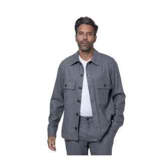 Jacob Cohen Graues Flanell-Overshirt - - Jackets - Damen - Grau - 2XL