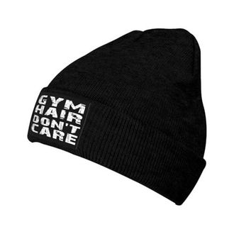 Generic Cheveux De Gym Rigolos, Je MEn Fiche Femme Homme Bonnet De Trawler Doux Bonnets Tricot&eacute; Respirant Watch Cap pour Course &Agrave; Pied Randonn&eacute;e Le Quotidien