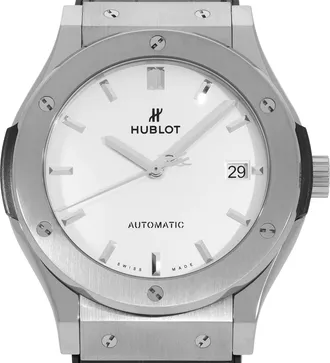 Hublot Uhren - Classic Fusion - Gr. unisize - in Wei&szlig; - f&uuml;r Damen