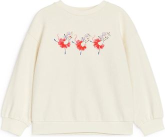 Arket Legeres Sweatshirt -Weiß