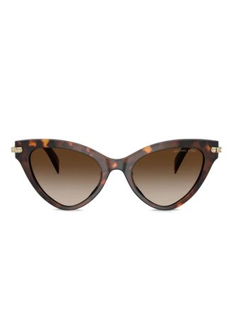 Michael Kors Sonnenbrille mit Cat-Eye-Gestell - Braun