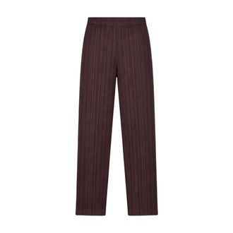 Issey Miyake Femme, Pantalons, Brun, Taille: 42 FR Thicker Bottoms 1 Leg Straight Pants