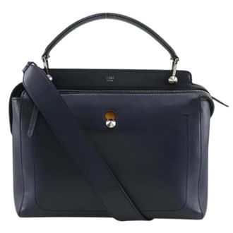 Fendi Pre-owned Sac 2-en-1 Dotcom en cuir de veau - Femme - Pre-owned - Bleu - Taille: ONE Size