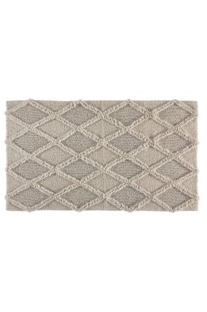 Esposa Badematte, Silber, Textil, Streifen, 70x120 cm, Badtextilien, Badematten