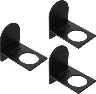 SOLUSTRE Hoement 3 St&uuml;ck Teiliges Duschflaschenhalter Robustem Space Aluminium Verstellbar Wandmontiert f&uuml;r Shampoo Conditioner und Fl&uuml;ssigseife Platzsparender