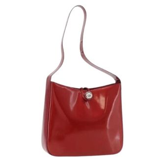 Celine Sac bandouli&egrave;re vintage en cuir verni Pre-owned - Femme - Pre-owned - Rouge - Taille: ONE Size