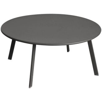 Hesperide Hesperide - Table d appoint de jardin ronde Saona graphite 90x40cm en acier trait&eacute; &eacute;poxy - Hesp&eacute;ride