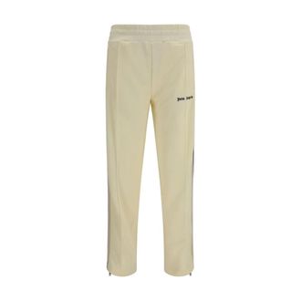 Palm Angels Homme, Pantalons, Blanc, Taille: 2XL Classic Logo Track Pants