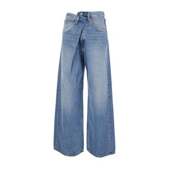 A Gold E Klassische High-Waist Jeans - - Jeans - Damen - Blau - W29