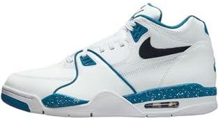 Nike AIR Flight 89 Chaussures de sport en cuir pour homme, Obsidienne blanche foncée, 44 EU
