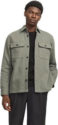 Jack & Jones Jack And Jones - Hemdjacke f&uuml;r Herren, Brusttasche (Zypressen-Gr&uuml;n)
