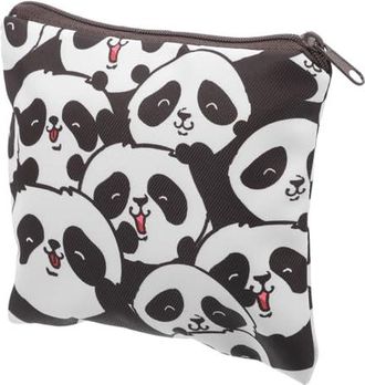Frcolor Pochette &agrave; Tampons Imperm&eacute;able Motif Panda Tissu Polyester Compact Pour Femmes Adolescentes Usage Quotidien Voyage Paquet De Rangement Pour Serviettes