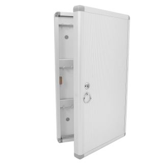 Soimiss Wandmontierter Schl&uuml;sselverwaltungskasten mit 48 F&auml;chern Robuster Schl&uuml;sselschrank aus Metall Beschriftbares Etikettensystem Sicherer Schl&uuml;sselhalter 