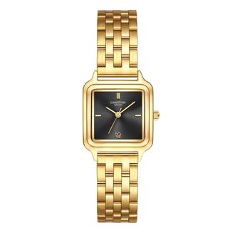 Glanzst&uuml;cke M&uuml;nchen Uhr - Damen Armbanduhr Edelstahl - Gr. unisize - in Gold - f&uuml;r Damen