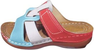 Generico Sandales plates pour femme dété élégantes ouvertes 2025 Sandales plates respirantes souples de randonnée dété confortables Sandales antidérapantes lég