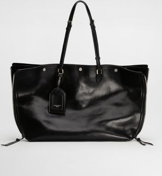 Dolce & Gabbana Atene Calfskin Shopping Bag - Mann Shopper Schwarz Onesize