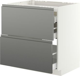 IKEA METOD / MAXIMERA Unterschr.f Kochf/2 Fronten/3 Sch