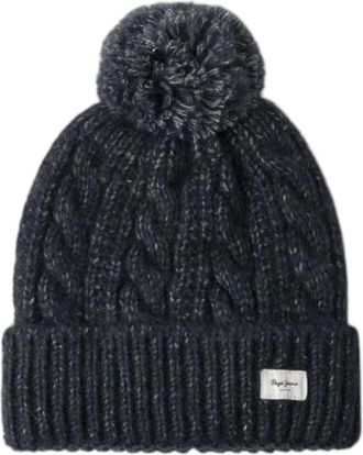 Pepe Jeans London Femme, Accessoires, Bleu, Taille: ONE Size Fiona Beanie