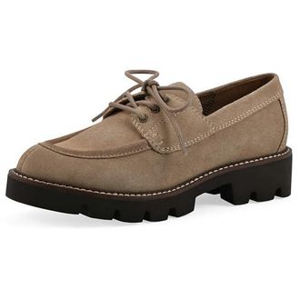 White Mountain White Mountain Mocassins &agrave; lacets Gino pour femme, Daim Beachwood, 38.5 EU Large