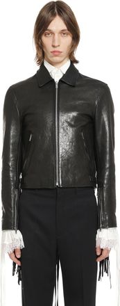 Ann Demeulemeester Karlo Fringed Biker Jacket