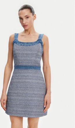 Guess Kleid für den Alltag W5GK77 WH610 Blau Slim Fit